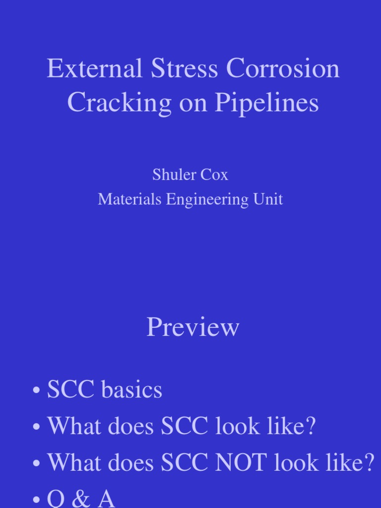 Pipeline SCC in Saudi Arabia | PDF | Fracture | Corrosion