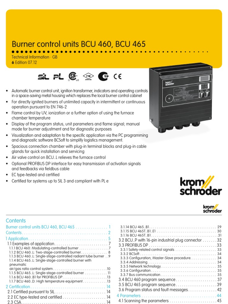 Krom Schroder BCU 460 465 | PDF