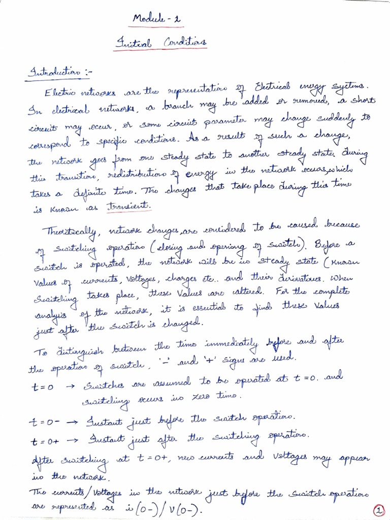 Initial Conditions Introduction | PDF