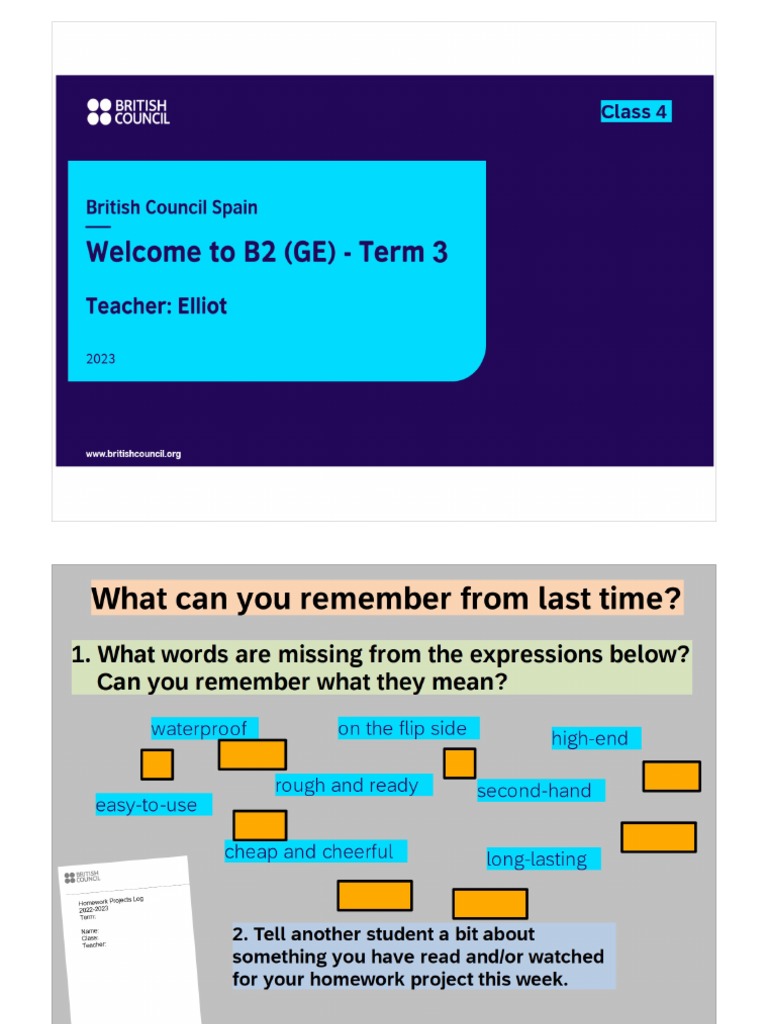 Class 4 (7d Speaking Skills + Speaking Assessment) | PDF