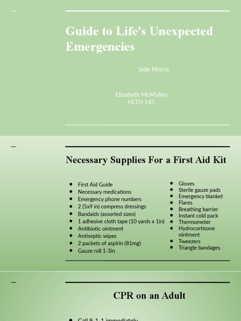 Essential First Aid Guide | PDF | Cardiopulmonary Resuscitation ...