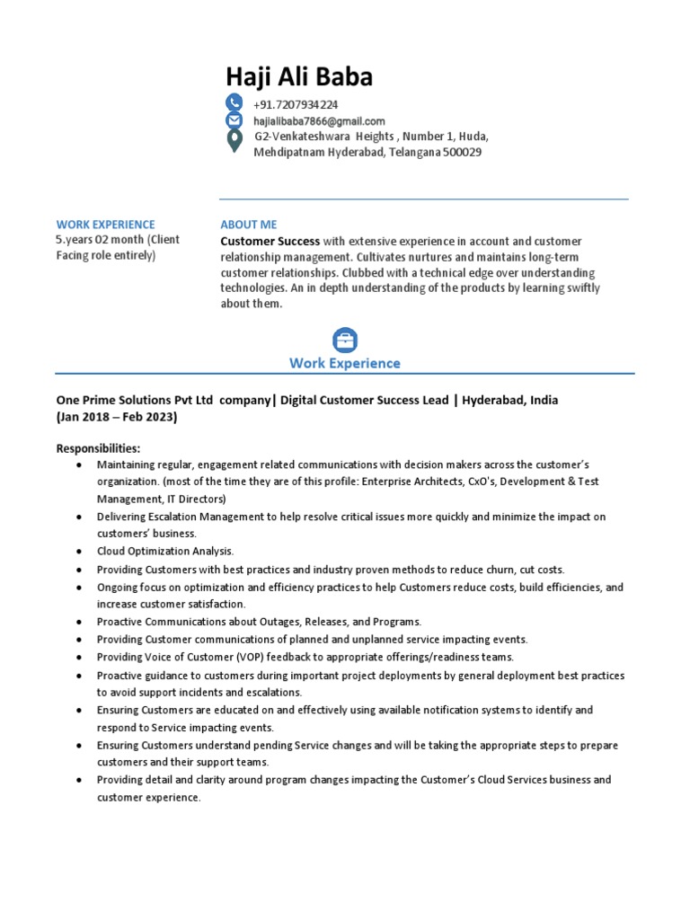 Haji Ali Resume | PDF