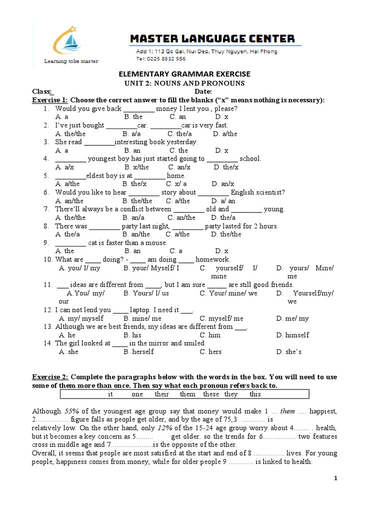 Unit 2. Exercise | PDF | Career & Growth | Language Arts & Discipline
