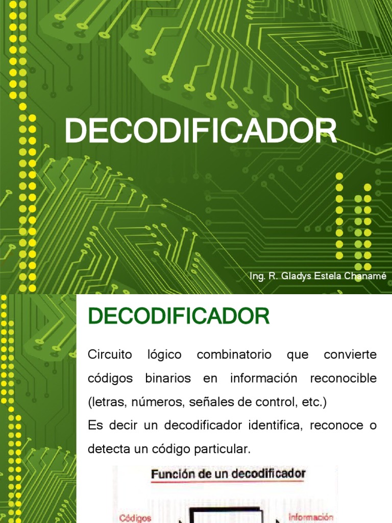 DECODIFICADOR | PDF | Decimal codificado en binario | Electrónica