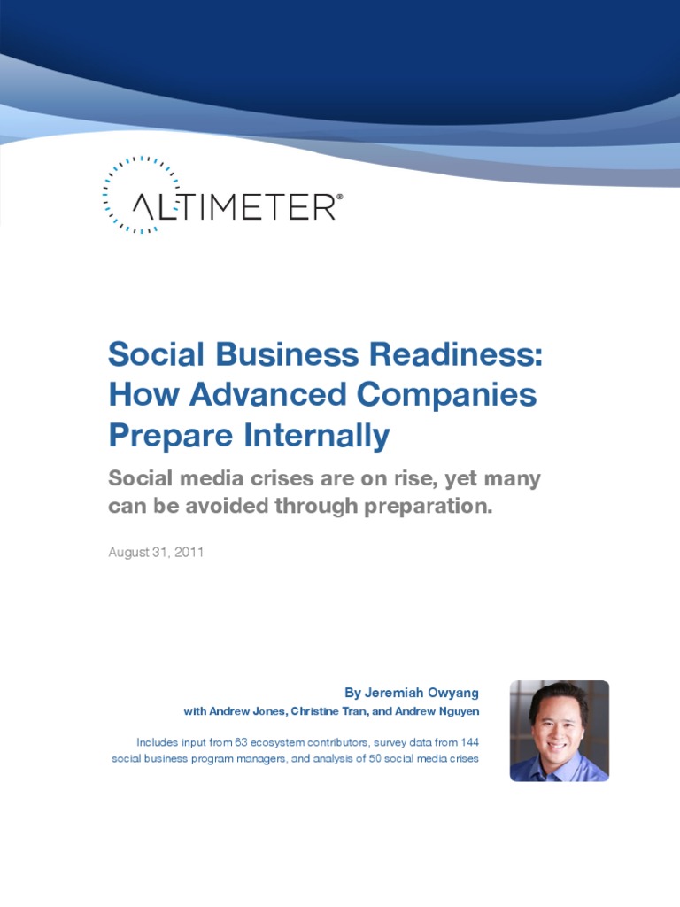 Report Social Readiness 082911 | PDF | Social Media | Popular Culture ...