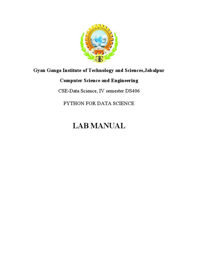 Lab Manual Python Programming Language | PDF