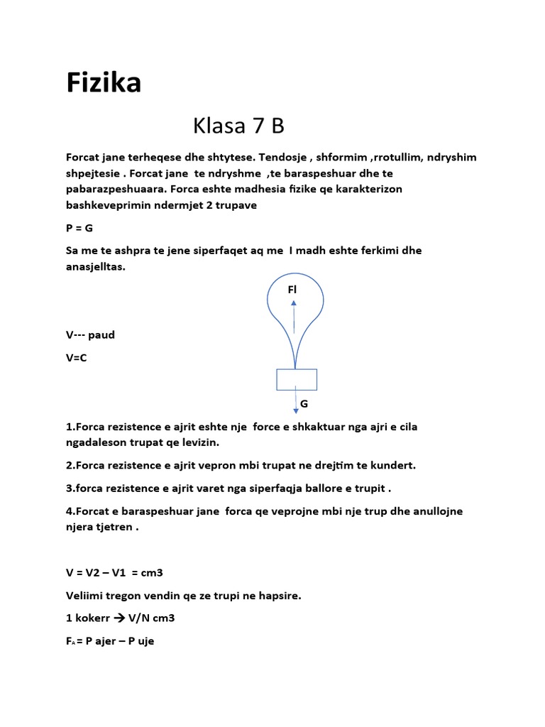 Fizika Klasa 7 | PDF