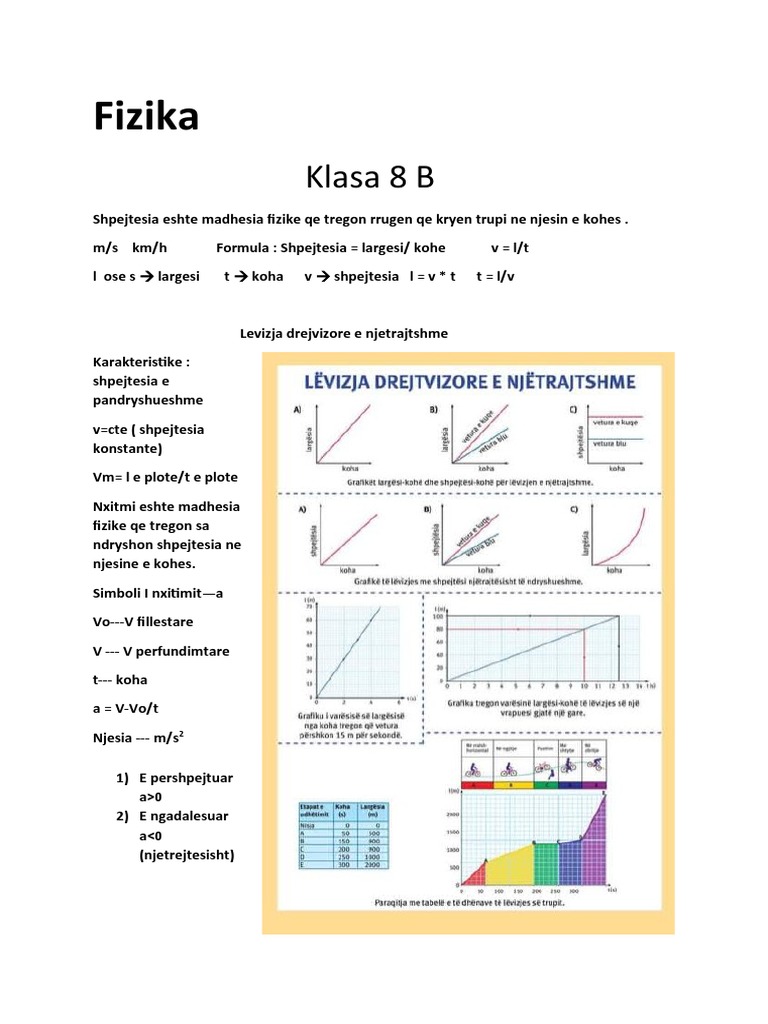 Fizika Klasa 8 | PDF