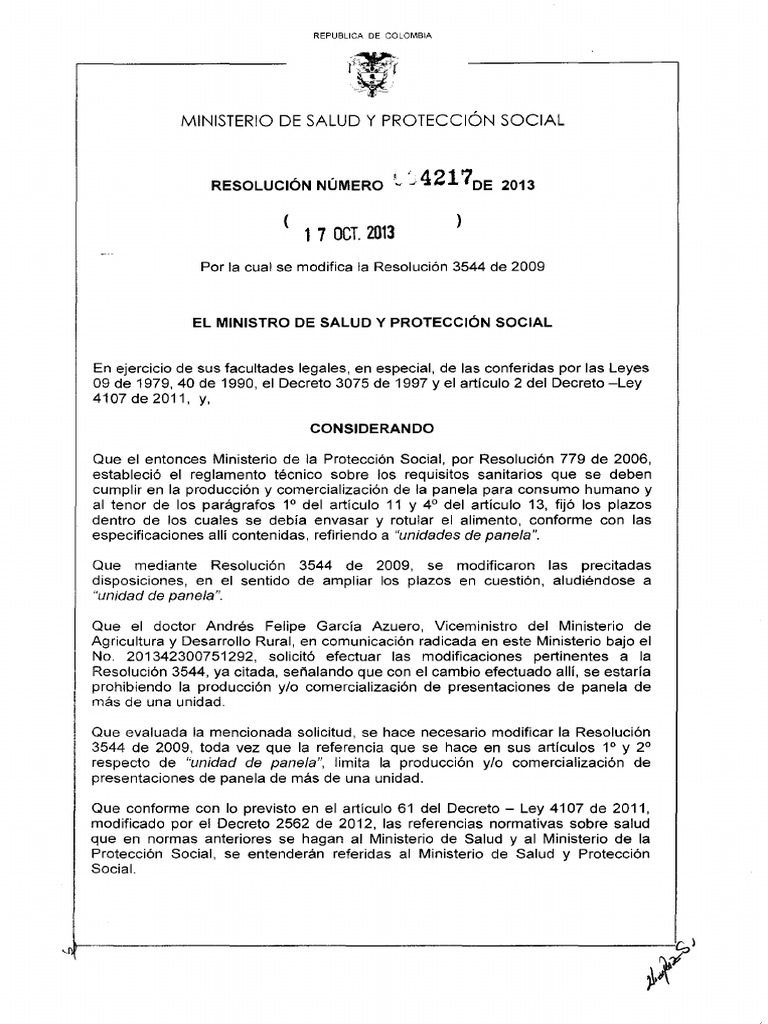 Resolucion 4217 de 2013 | PDF | Justicia | Crimen y violencia