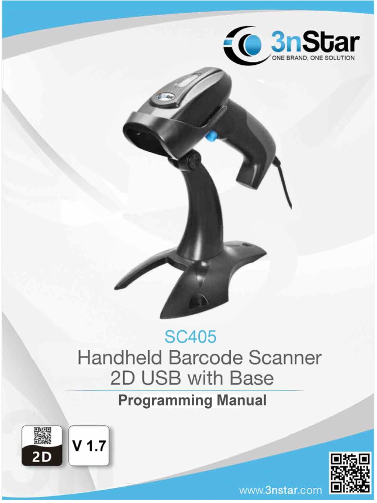 SC405 Programming Manual | PDF | Universal Product Code | Barcode