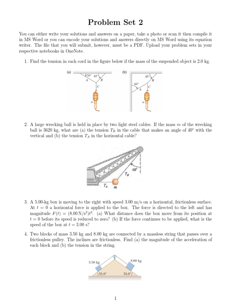 Probset 2 | PDF