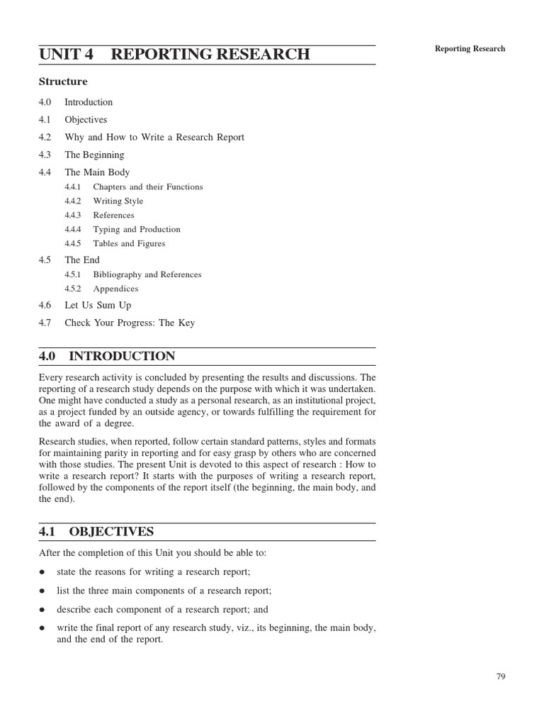 Reporting Research | PDF