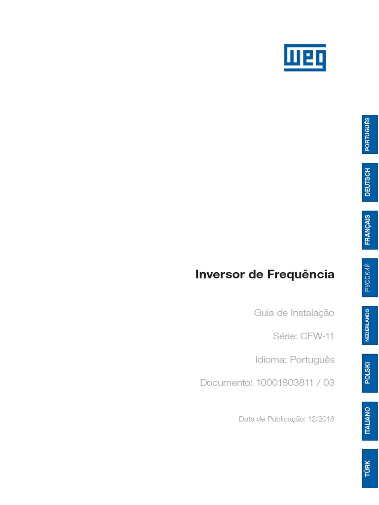 Manual Do Usuario Linha CFW11 Weg | PDF