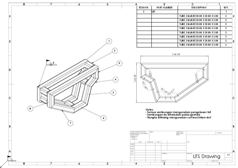 UTS Drawing | PDF