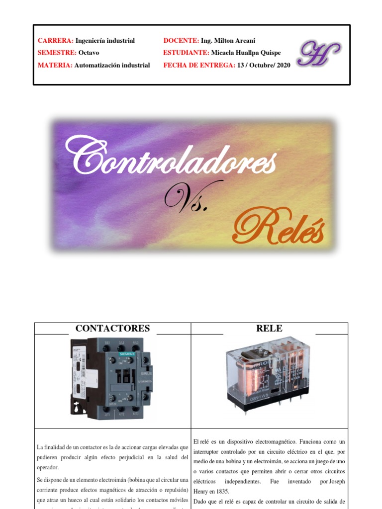 CONTACTORES vs RELE | PDF | Relé | Inductor