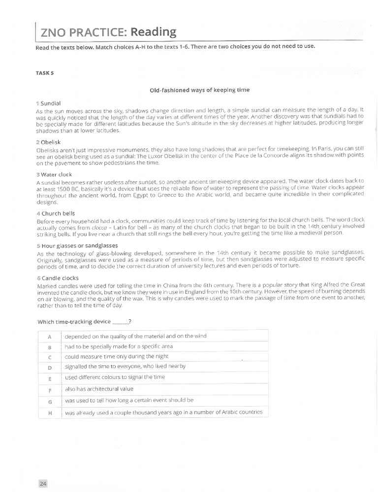 Focus On Exams B1 - Reading - 24-25 | PDF