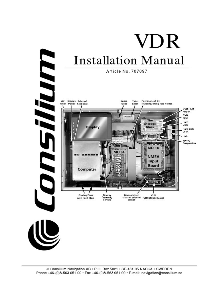 VDR Installation Manual | Download Free PDF | Microphone | Alternating ...