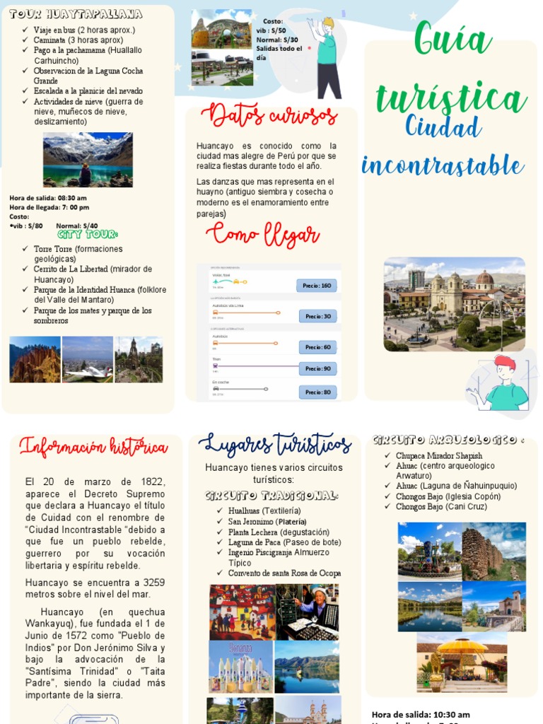 Triptico Guia Turistica | PDF | Perú | Andes