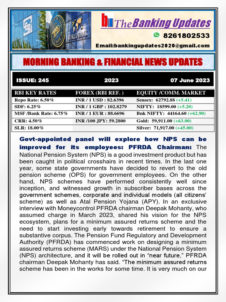 Morning Banking & Financial News Updates | PDF