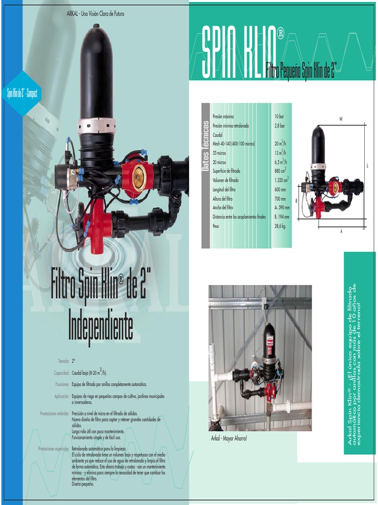 Filtros de Anillas 2 Pequeños Spin Klin Arkal | PDF