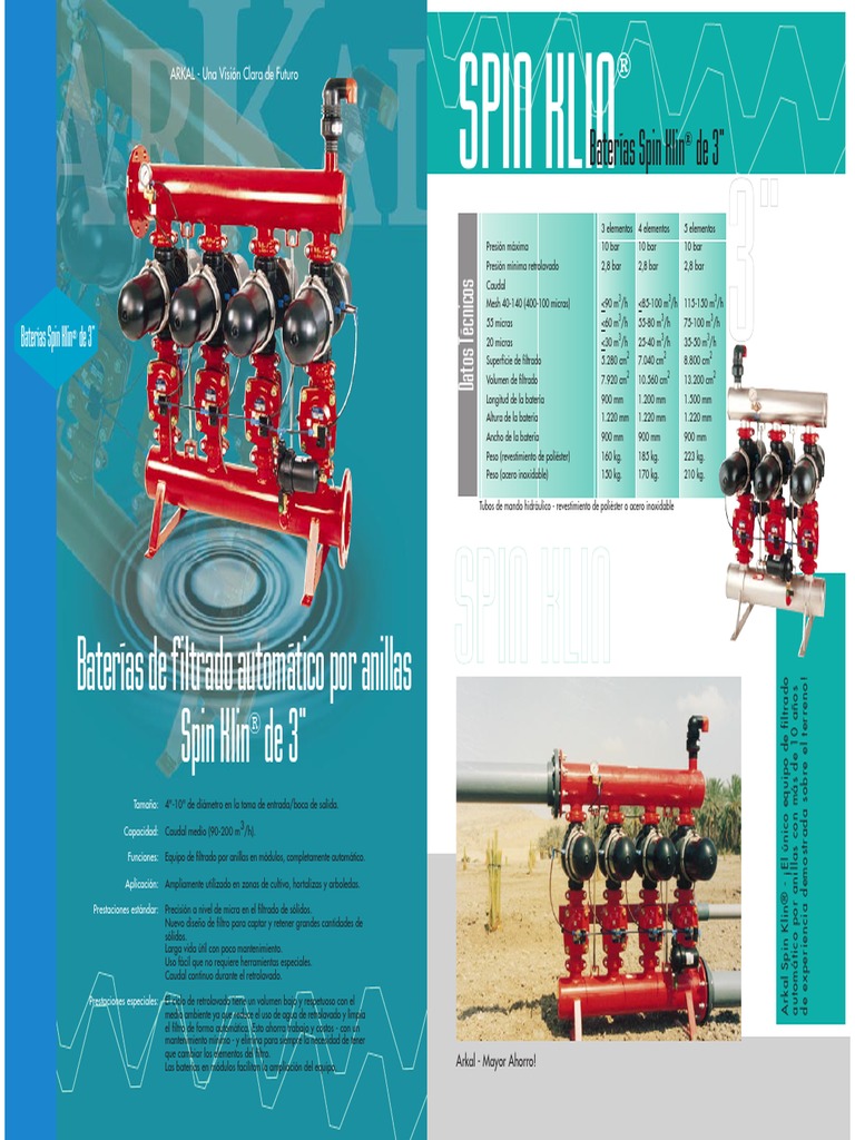 Filtros de Anillas 3 Spin Klin Arkal | PDF