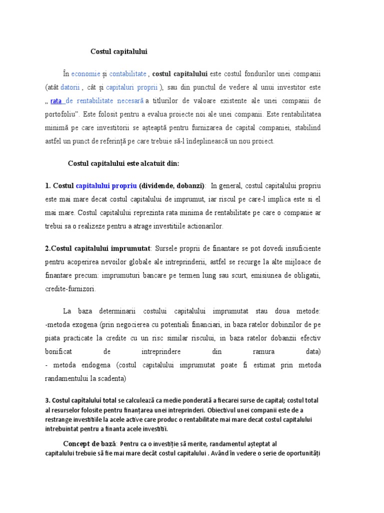 Proiect Finante | PDF