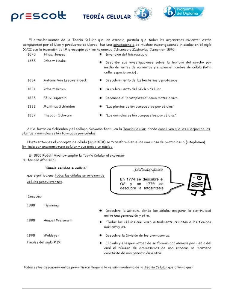 Teoria Celular | PDF