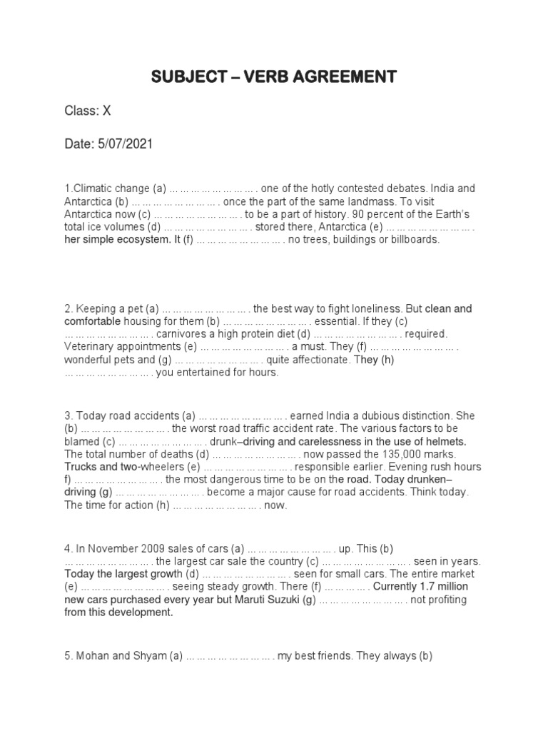 SVC Worksheet X | PDF