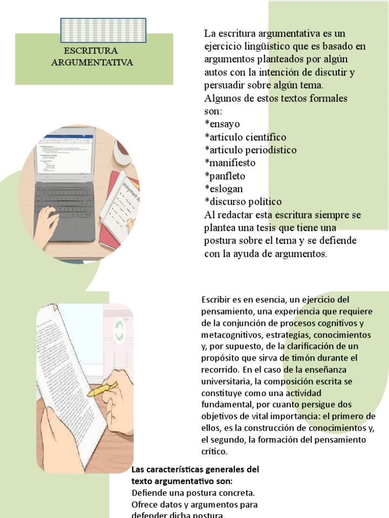 Guía de Escritura Argumentativa | PDF