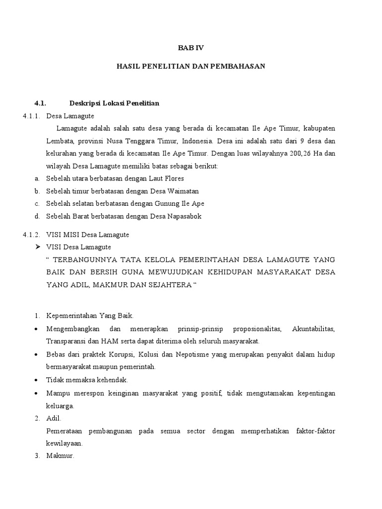 Bab Iv Hasil Penelitian Dan Pembahasan | PDF | Karier & Perkembangan