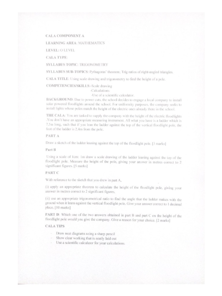 Cala Component A | PDF