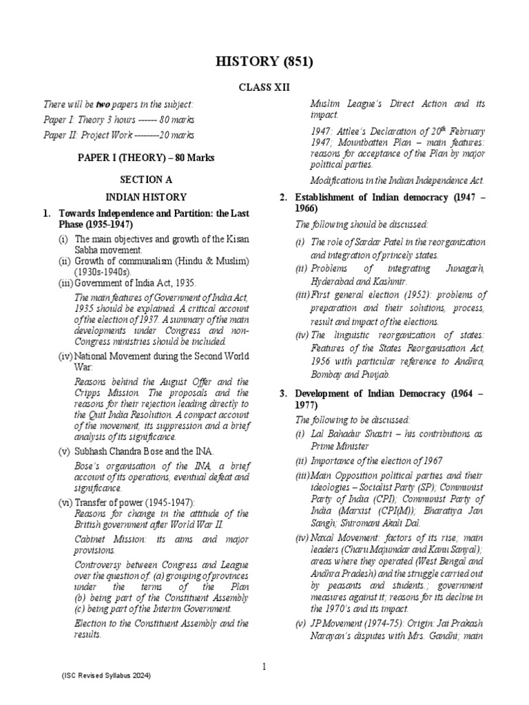 2. ISC History | PDF