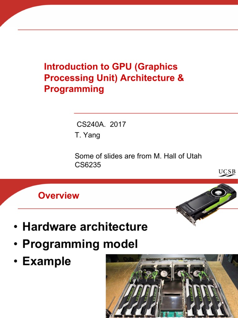 Topic GPU1 | PDF | Graphics Processing Unit | Thread (Computing)