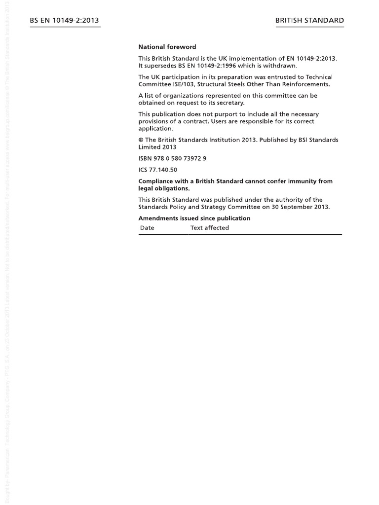 En 10149-2 - 2 | PDF