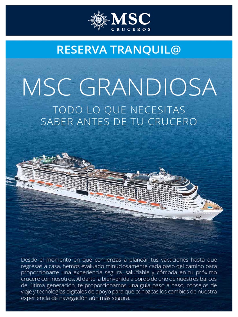 Guía de Crucero MSC Grandiosa | PDF