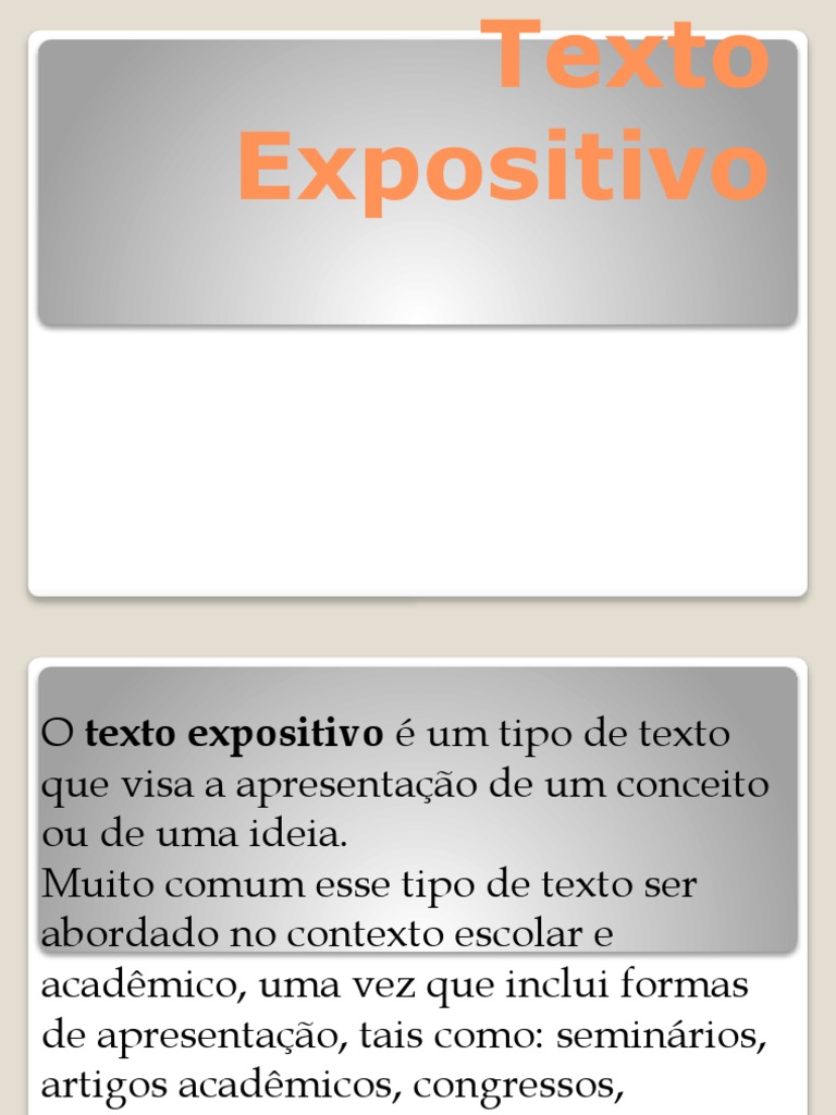 Texto Expositivo 9 Ano 1 | PDF