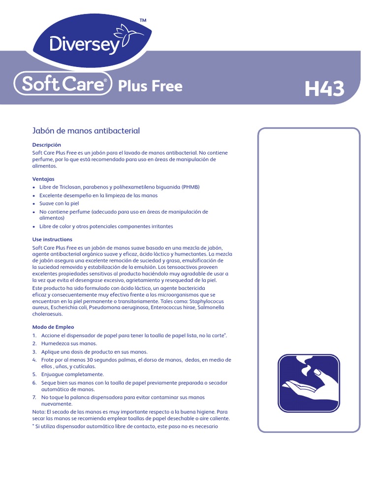 PIS Soft - Care - Plus - Free A4 Es CO HRNC | PDF | Lavado de manos ...