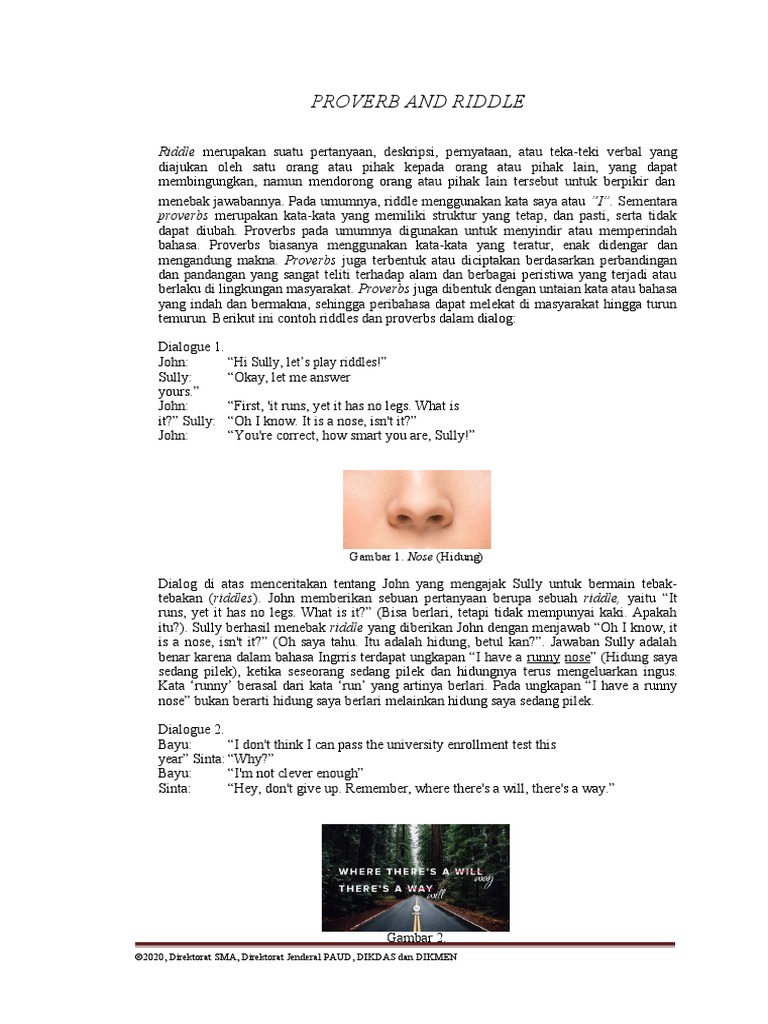 Proverb and Riddle | PDF