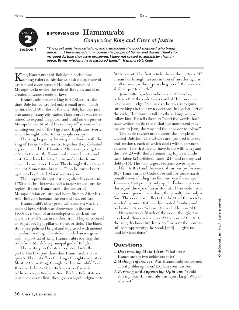 Hammurabi: Babylon's Lawgiver King | PDF | Hammurabi | Babylon