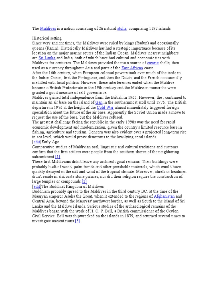 Maldives | PDF | Religion And Belief | Government