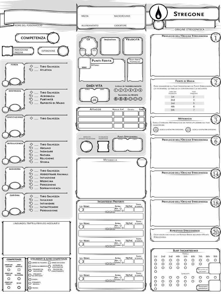Stregone 5e V1.4 | PDF