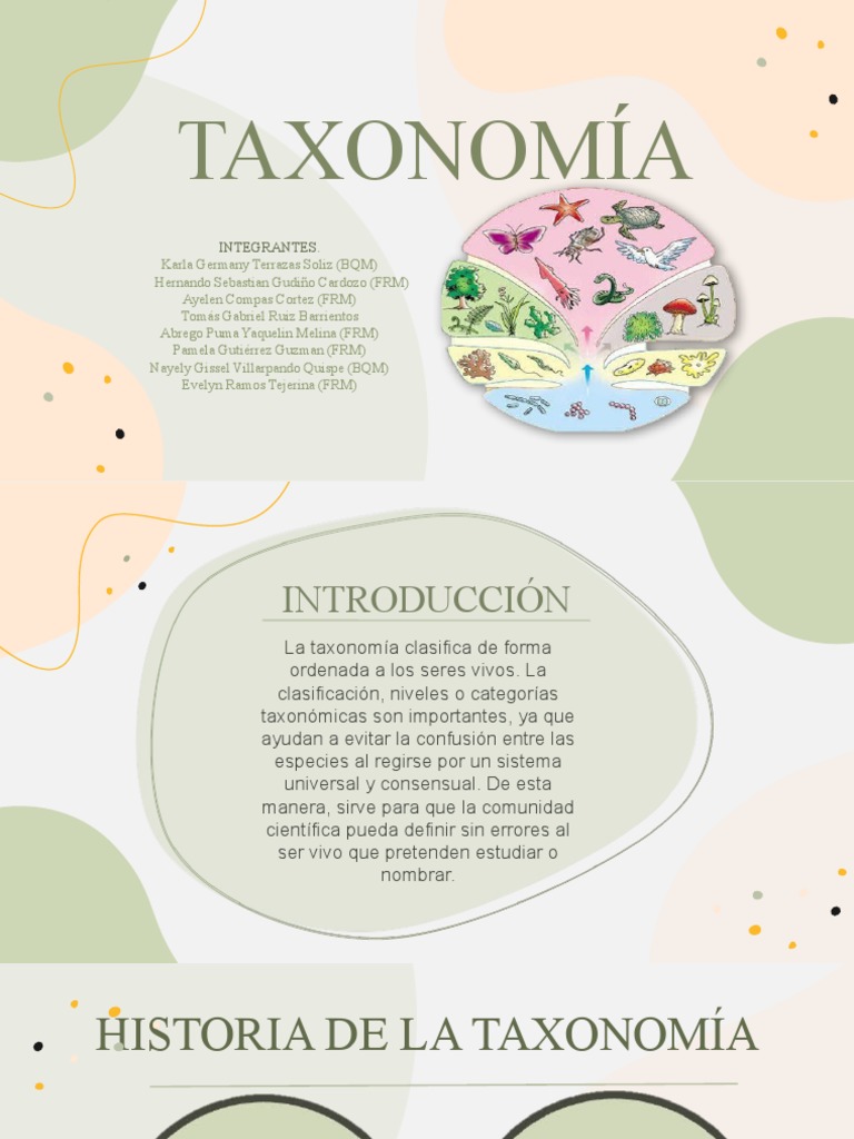 Taxonomía: Clasificación de Especies Vivas | PDF | Ciencia y matemáticas