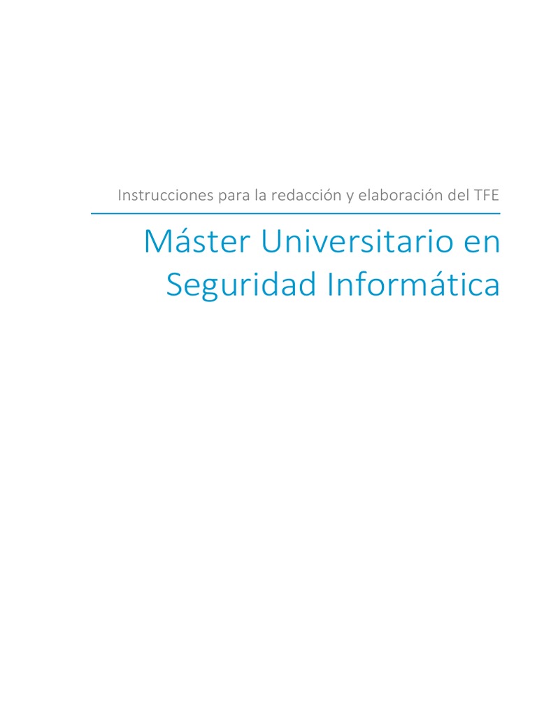 instrucciones MEMORIA TFM (1) | PDF | Software | Evaluación