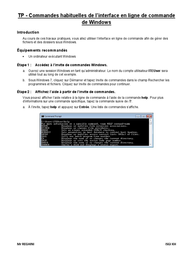 Commandes Windows CMD : Guide Pratique | PDF | Ordinateurs