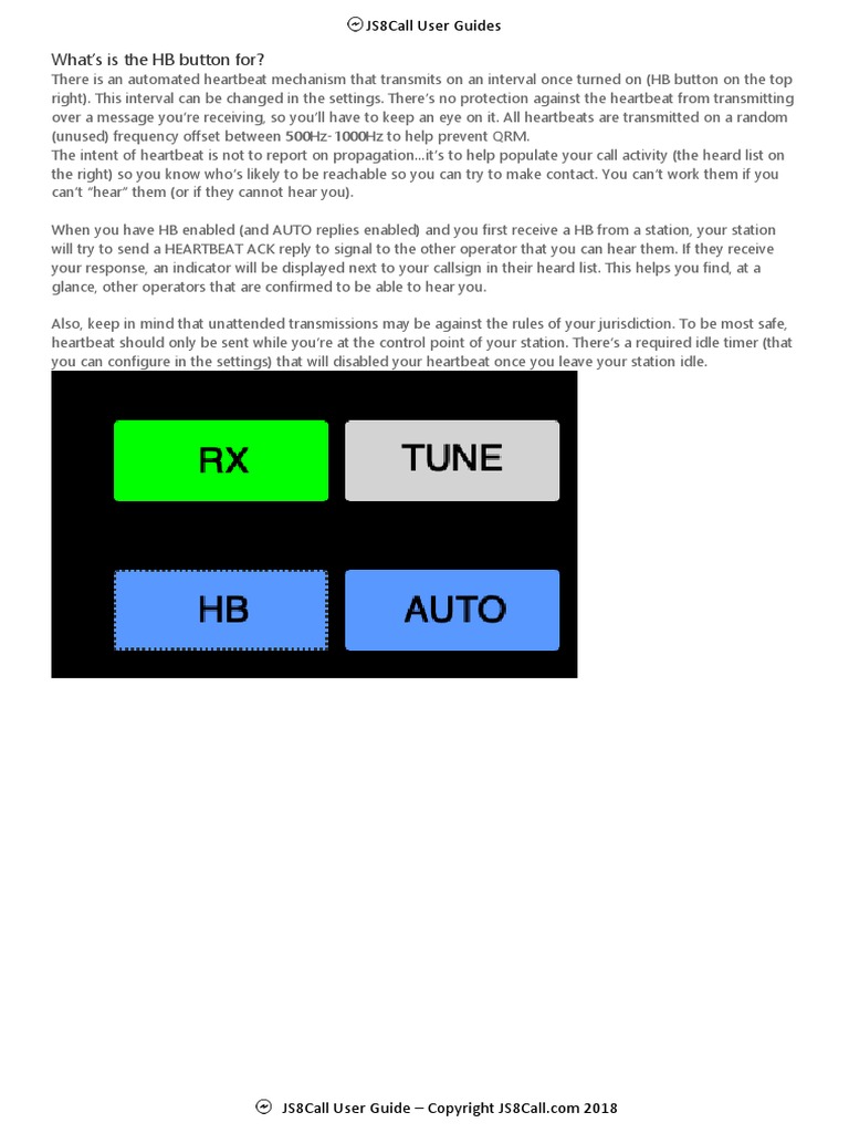 JS8Call HB | PDF