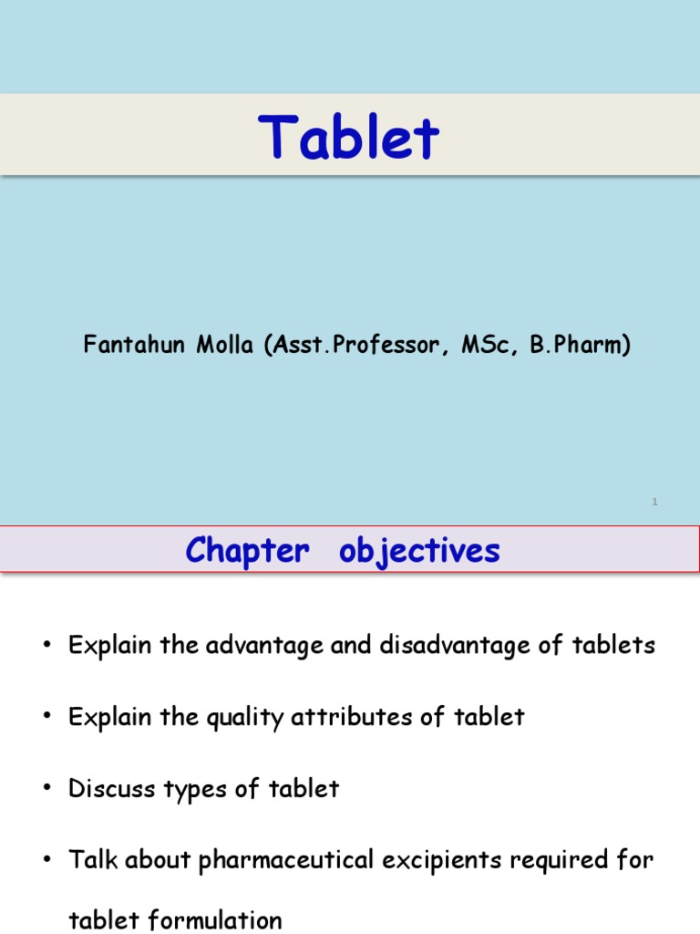 Tablet | PDF | Tablet (Pharmacy) | Sugar Substitute