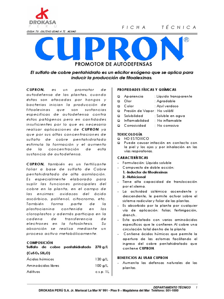 CUPRON | PDF