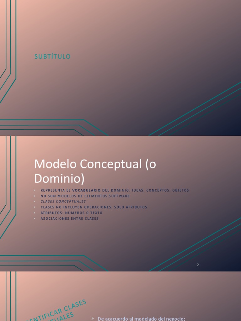 Modelos Conceptuales Diseño de Software | PDF | Modelo conceptual ...