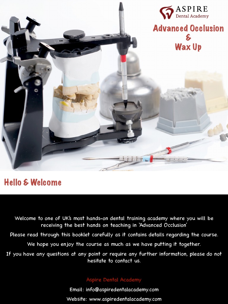 Advanced Occlusion Wax Up July 21 | Descargar gratis PDF | Dentistry ...