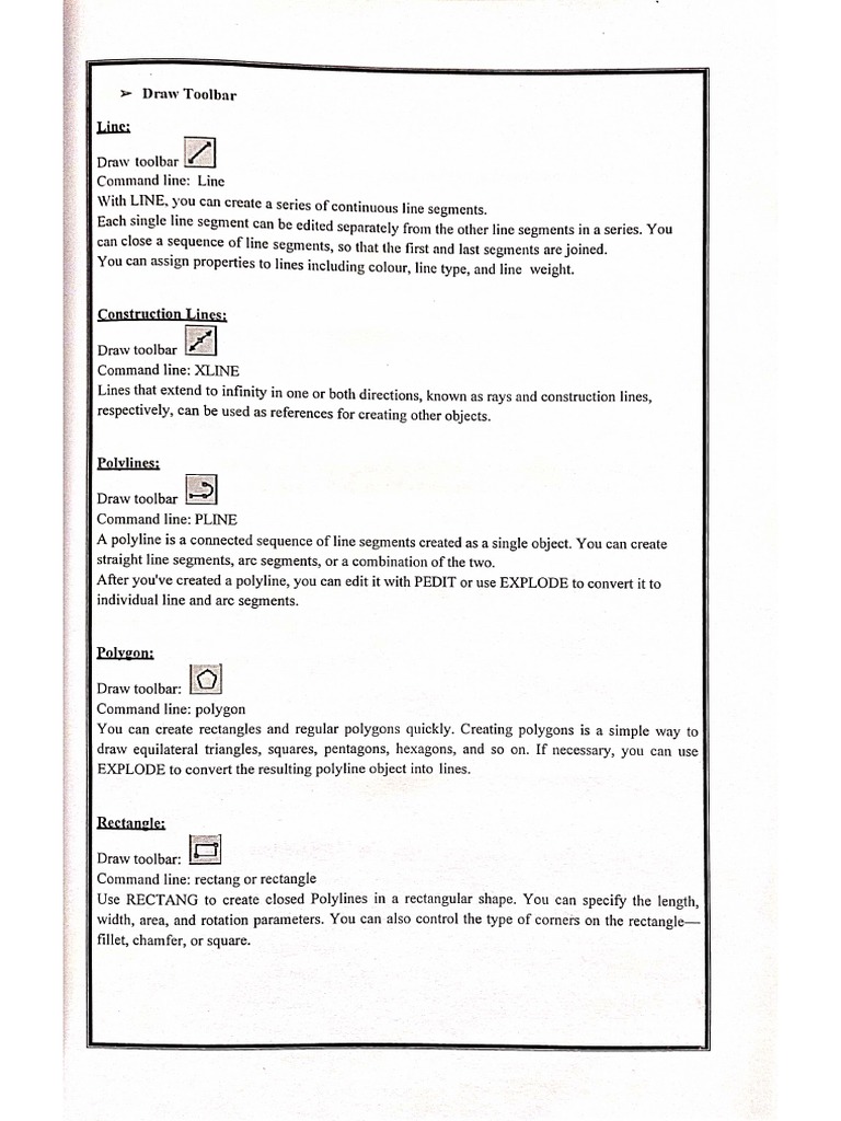 CAD Commands | PDF